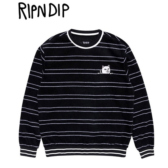 Ripndip | Sweaters | Ripndip Peeking Nermal Polar Fleece Crewneck In ...